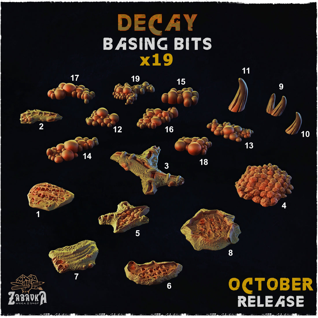 Decay Basing Bits – Kinross Tabletop